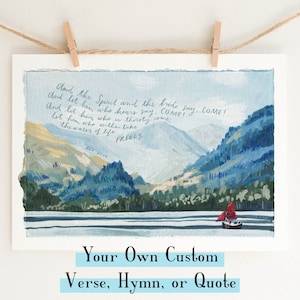 Custom Bible Verse Print, Personalized Scripture Wall Art, Custom ...