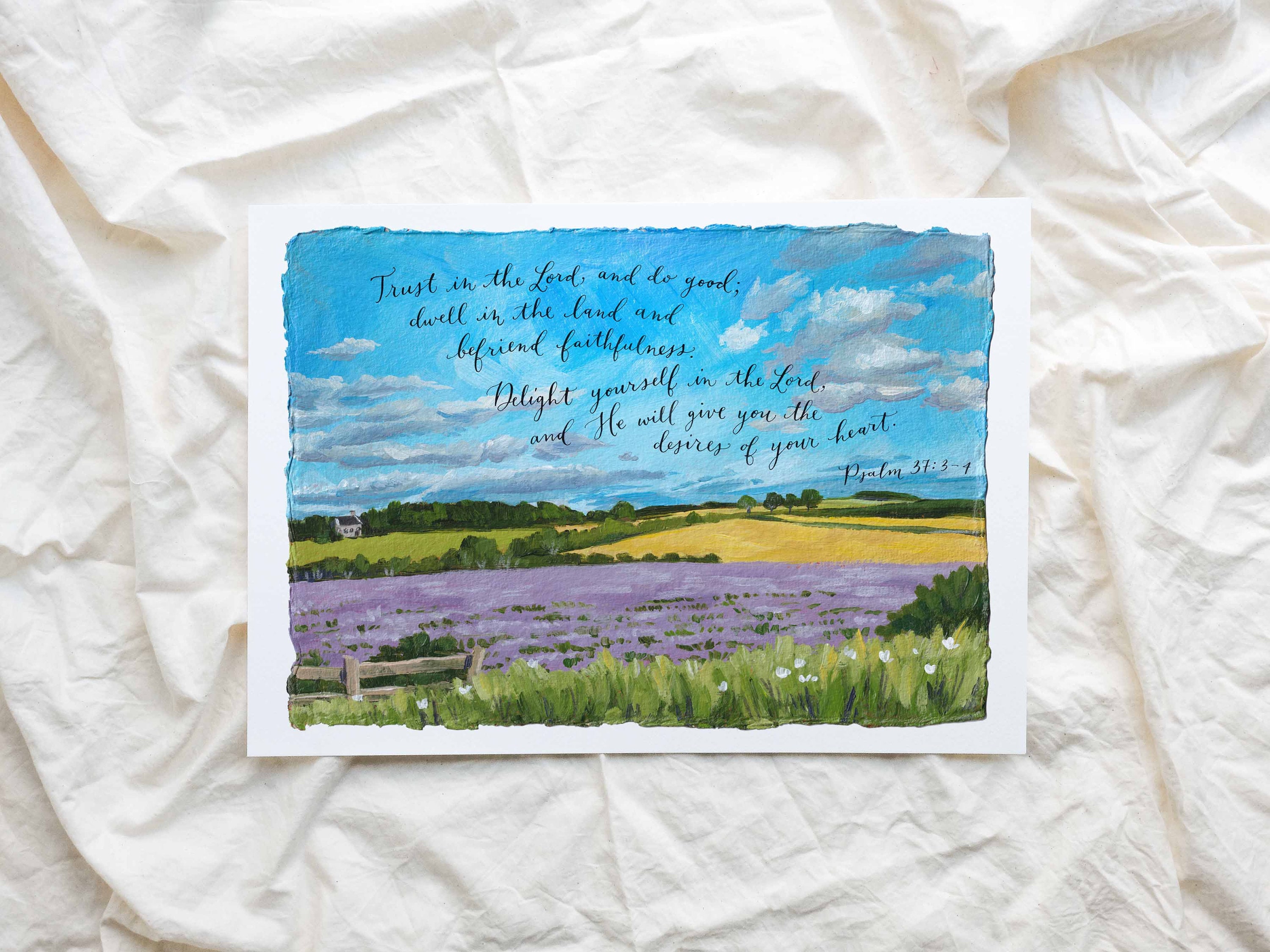 Bible Verse Artwork / Delight Yourself in the Lord / Scripture - Etsy