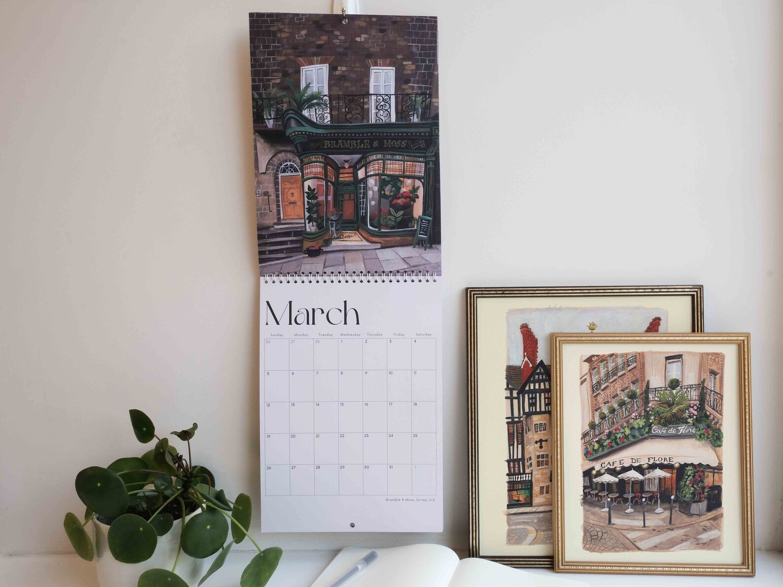 2023 Wall Calendar Shopfronts Pubs & Cafes Illustrated - Etsy