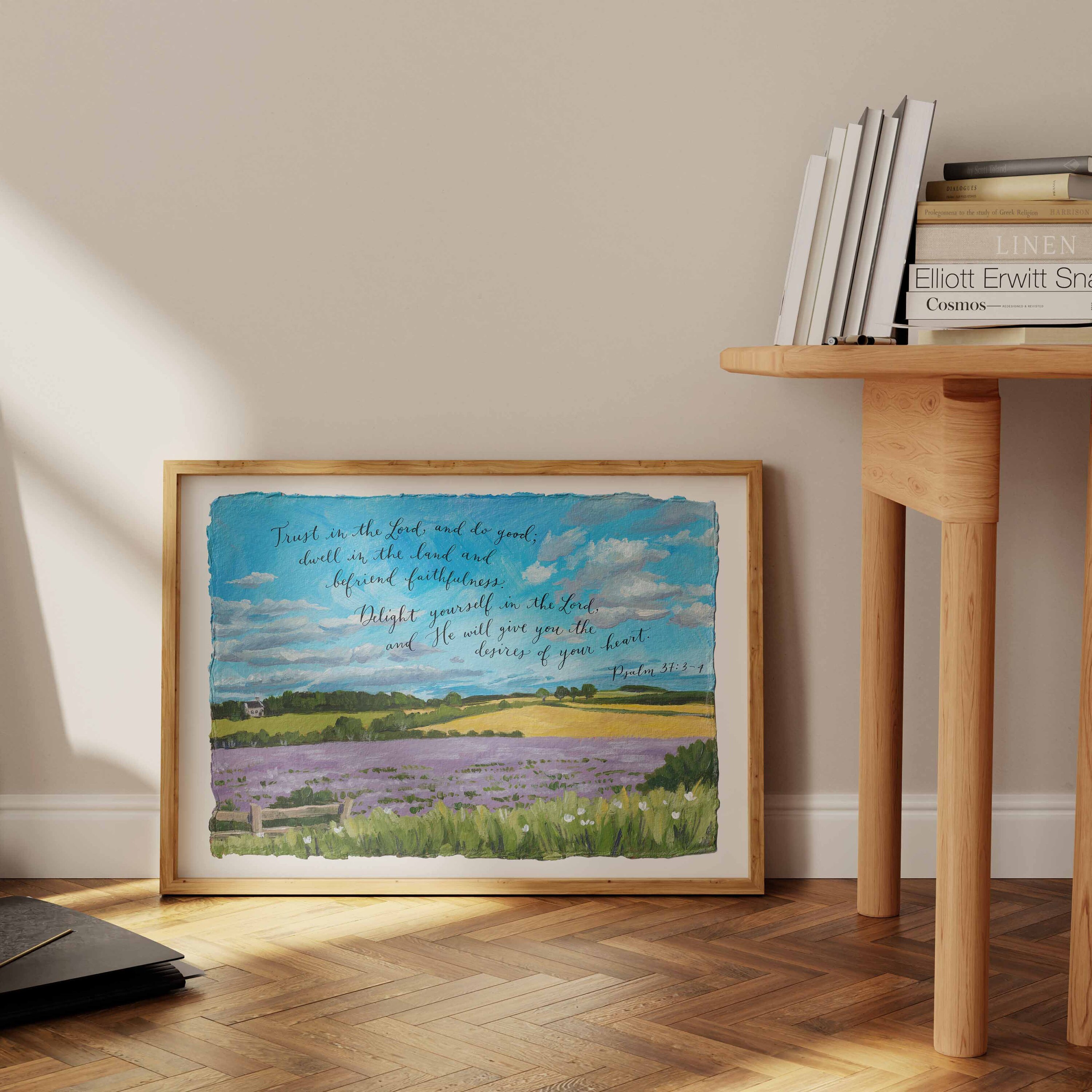 Bible Verse Artwork / Delight Yourself in the Lord / Scripture - Etsy