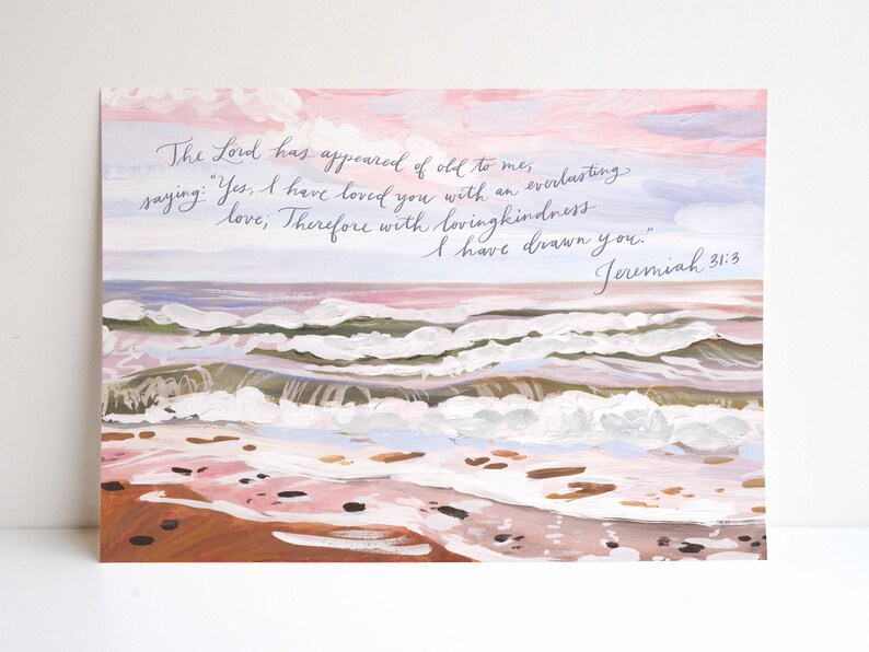 Scripture Landscape Art Print Modern Christian Art i - Etsy