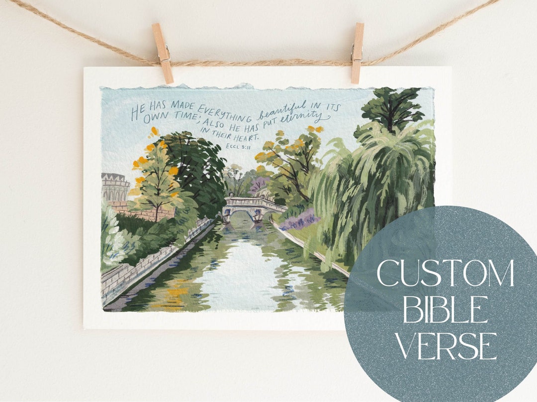 Custom Bible Verse Print Personalized Scripture Wall Art - Etsy