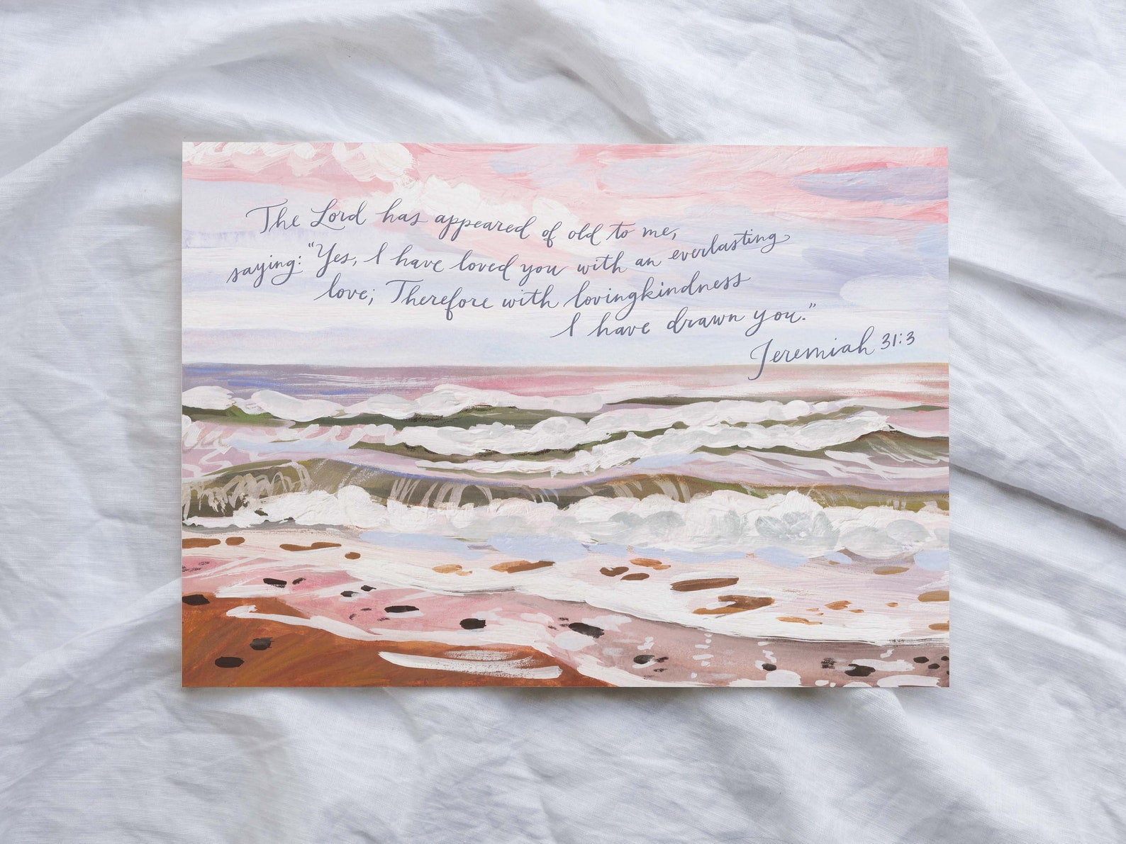 Scripture Landscape Art Print Modern Christian Art i - Etsy