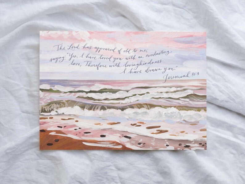 Scripture Landscape Art Print Modern Christian Art i - Etsy