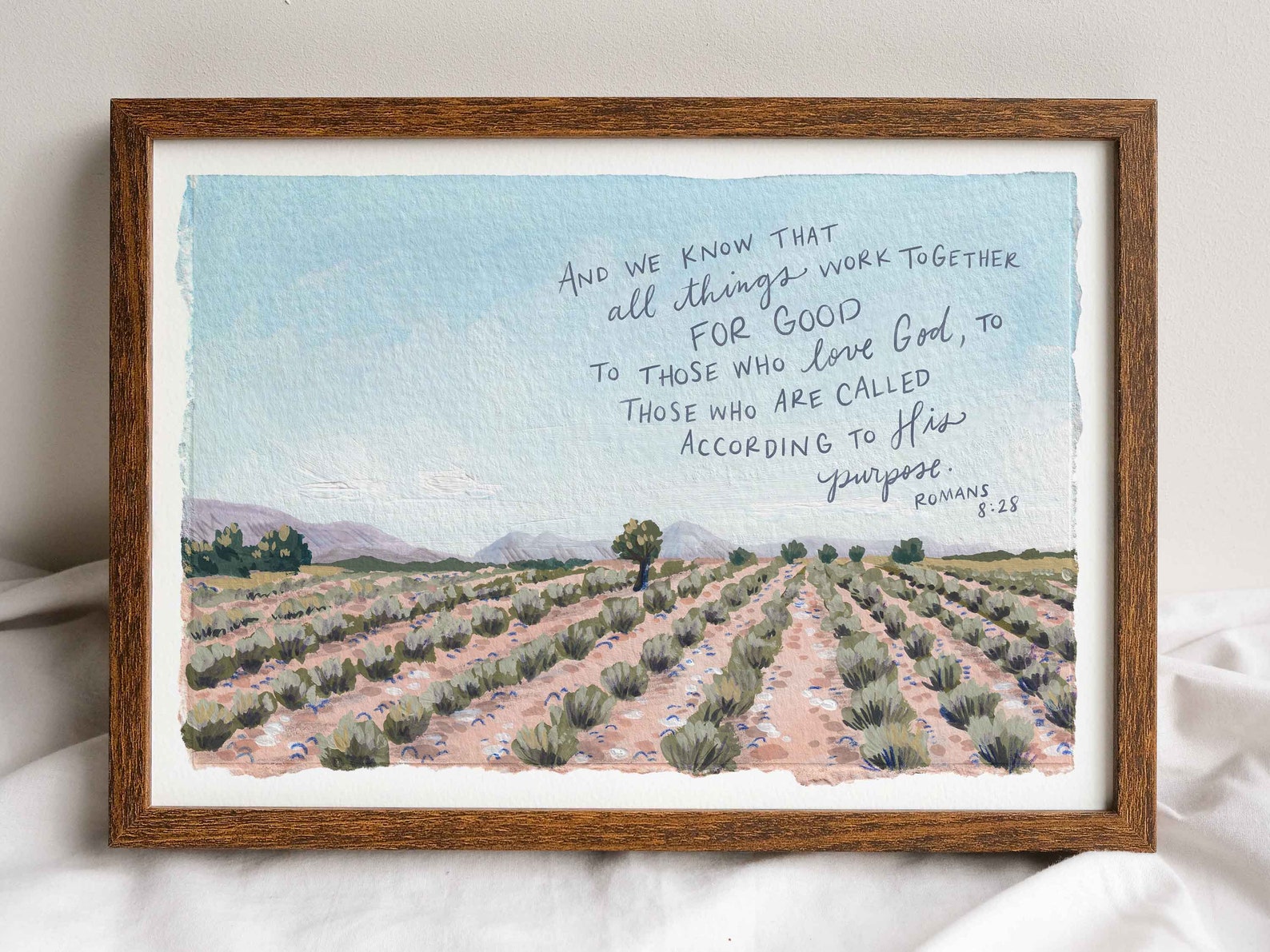 Scripture Wall Art All Things Work Together for Good Romans - Etsy