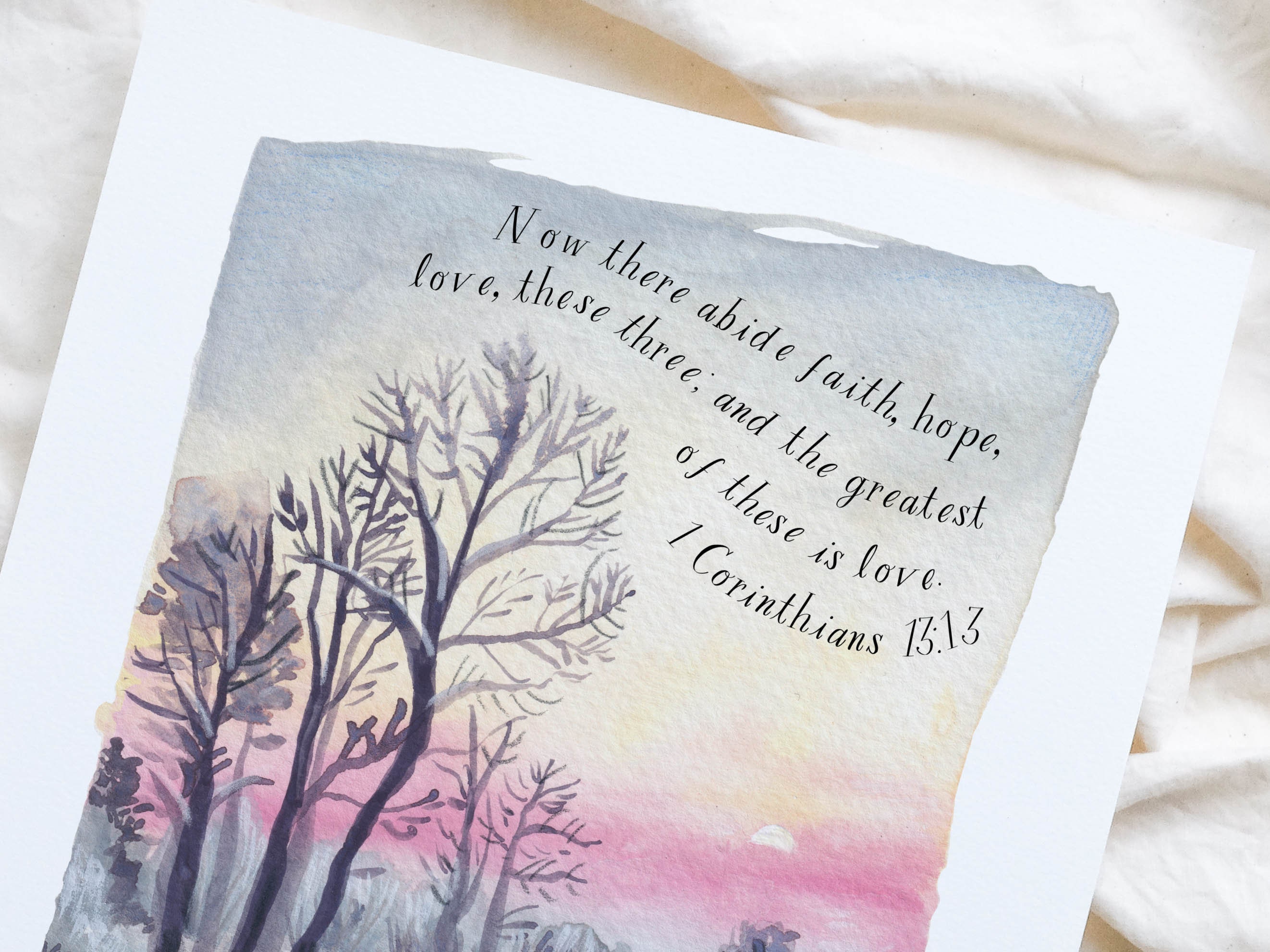 Custom Bible Verse Print Personalized Scripture Wall Art - Etsy