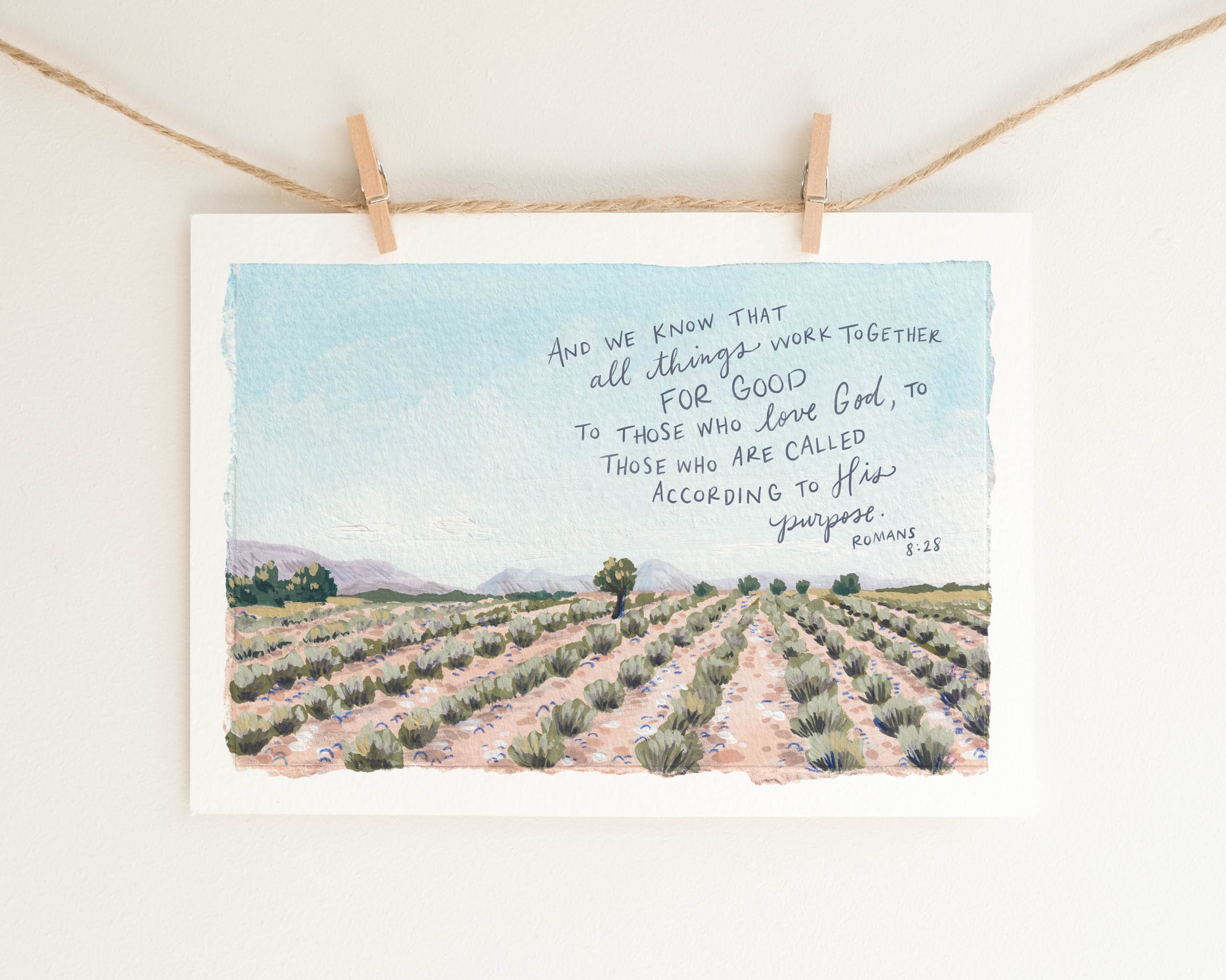 Scripture Wall Art All Things Work Together for Good Romans - Etsy