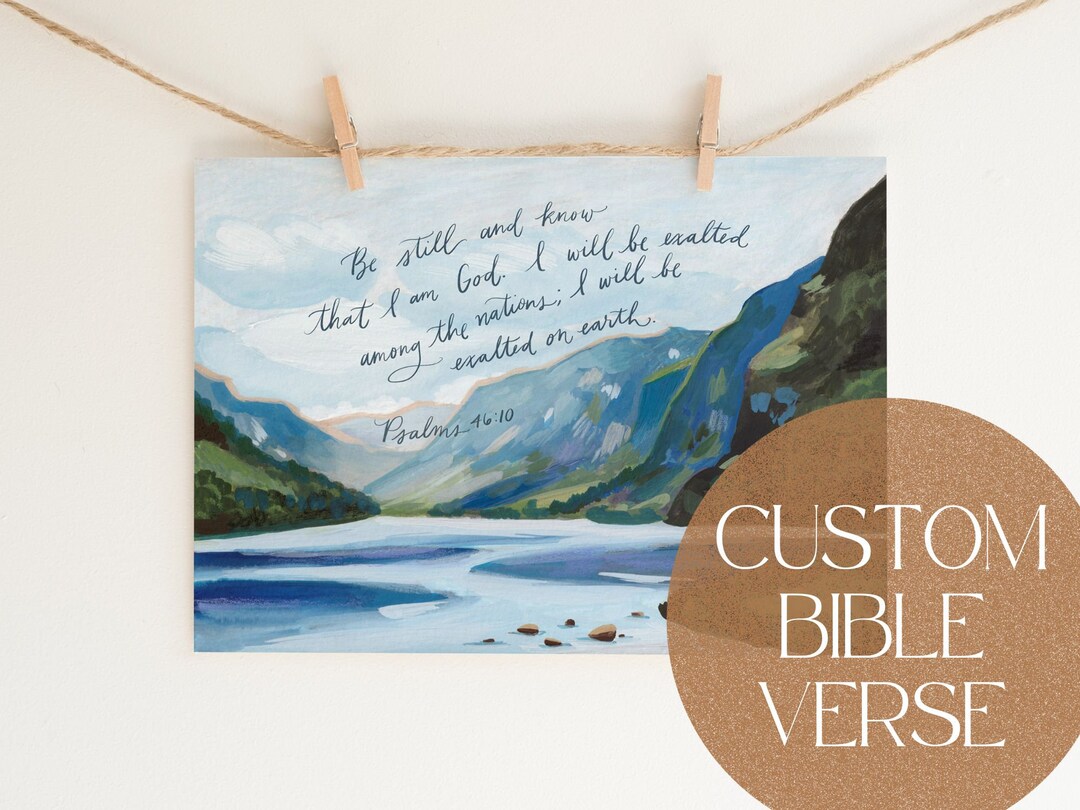 Custom Bible Verse Print Personalized Scripture Wall Art - Etsy