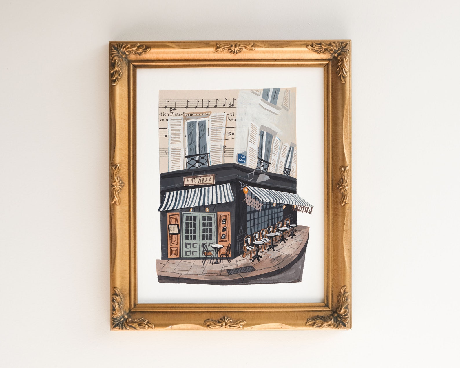 Italian Cafe Art Print / European Wall Art / Italy Travel - Etsy