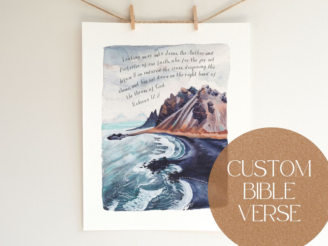 Custom Bible Verse Print Personalized Scripture Wall Art - Etsy
