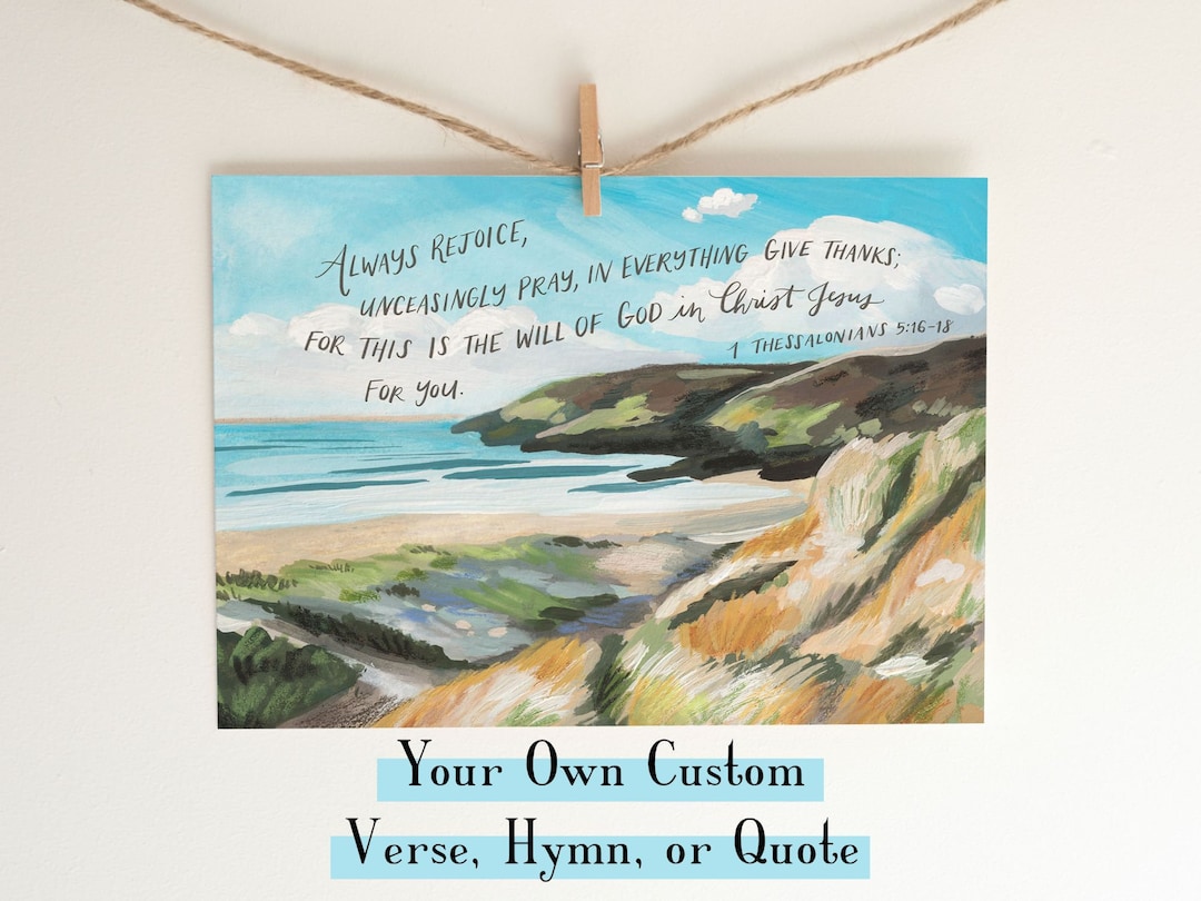 Custom Bible Verse Print Personalized Scripture Wall Art - Etsy