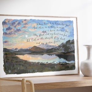 Custom Scripture Calligraphy Print, Personalized Scripture Wall Art ...