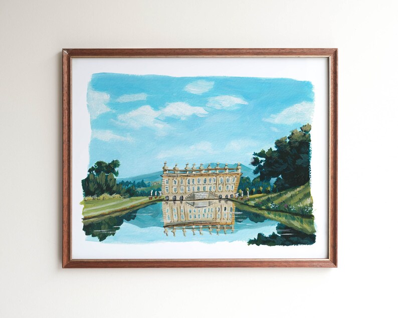 Pemberley Fine Art Print / Pride and Prejudice / British Wall Art ...