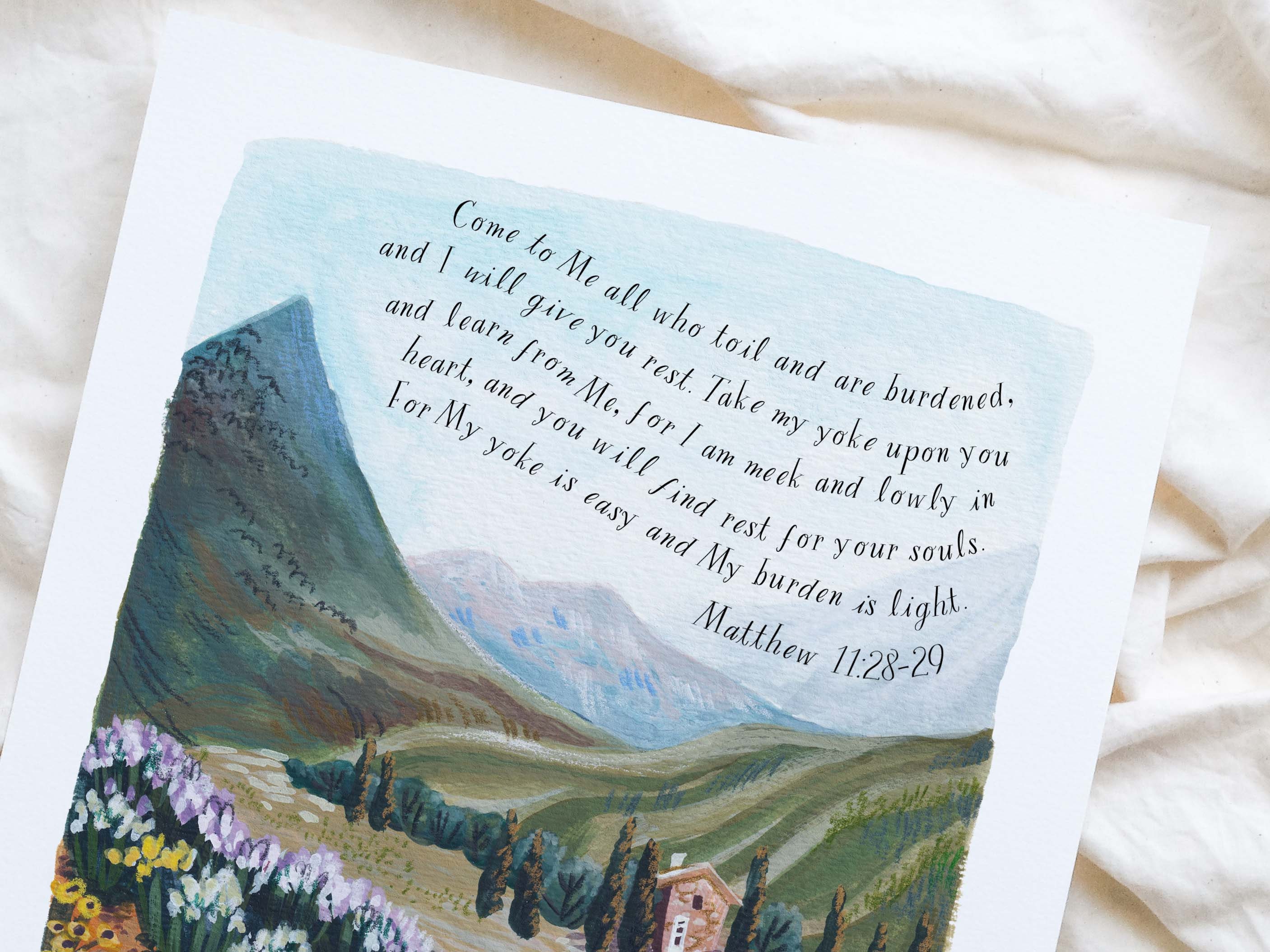 Custom Bible Verse Print Personalized Scripture Wall Art - Etsy