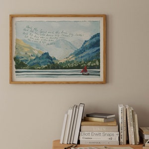 Scripture Wall Art - Water of Life, Revelation 22:17 /bible Verse Print ...