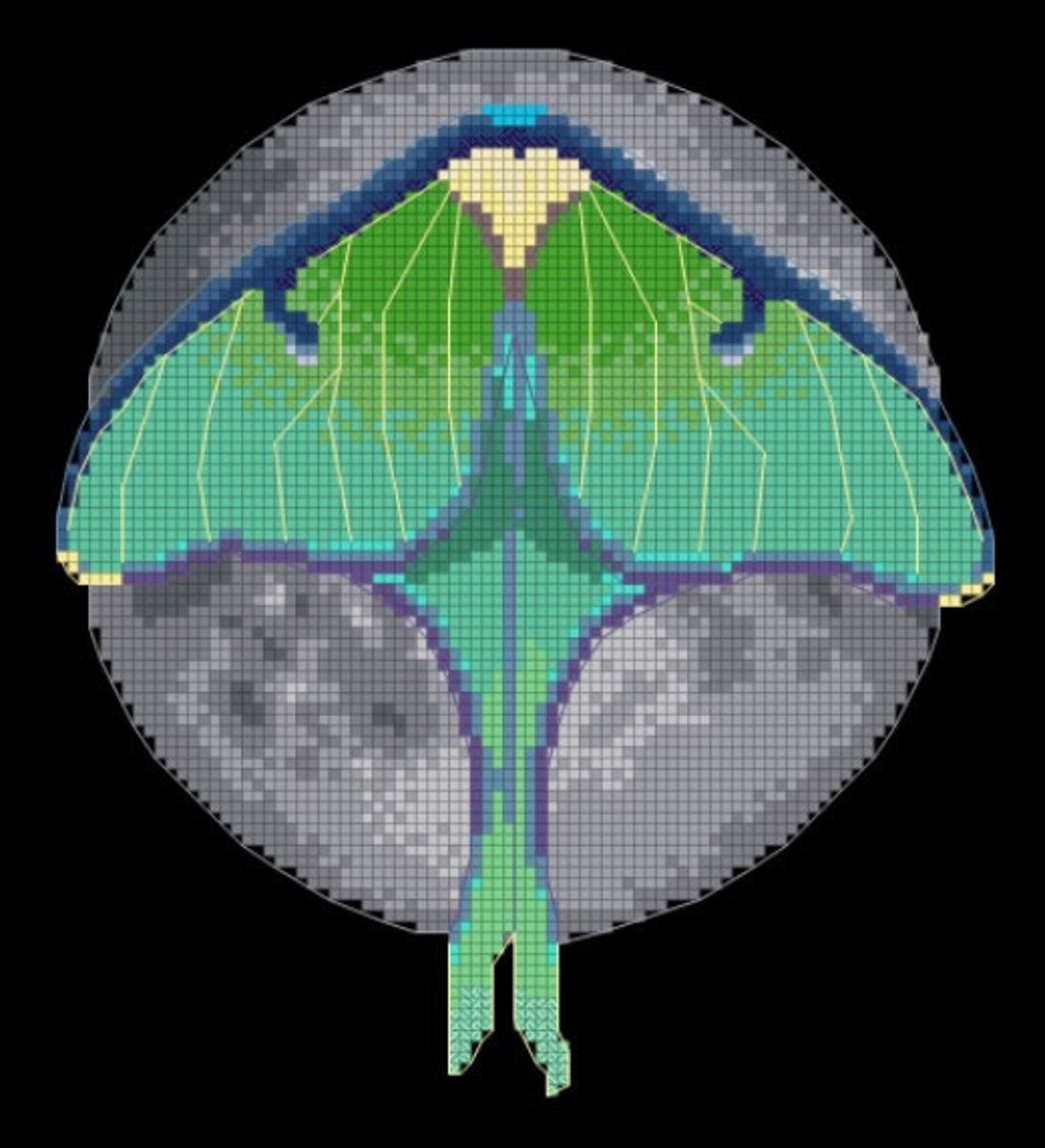 Luna Counted Cross Stitch Pattern Instant Download - Etsy