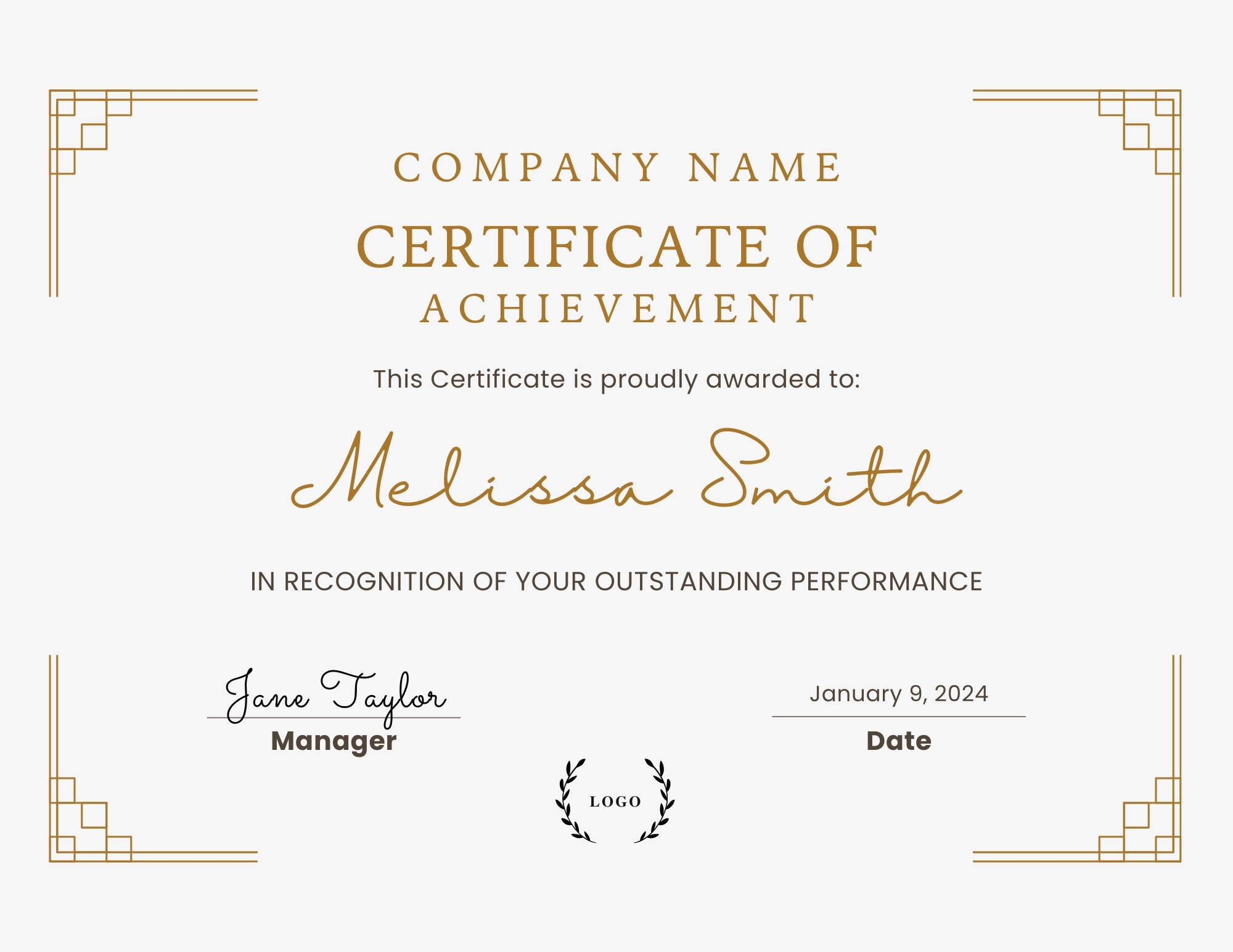 Award Certificate L Canva Template L Editable L Digital Download - Etsy