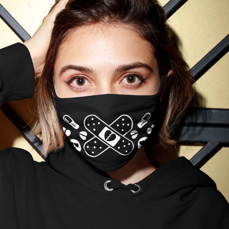 Goth Face Mask - Etsy