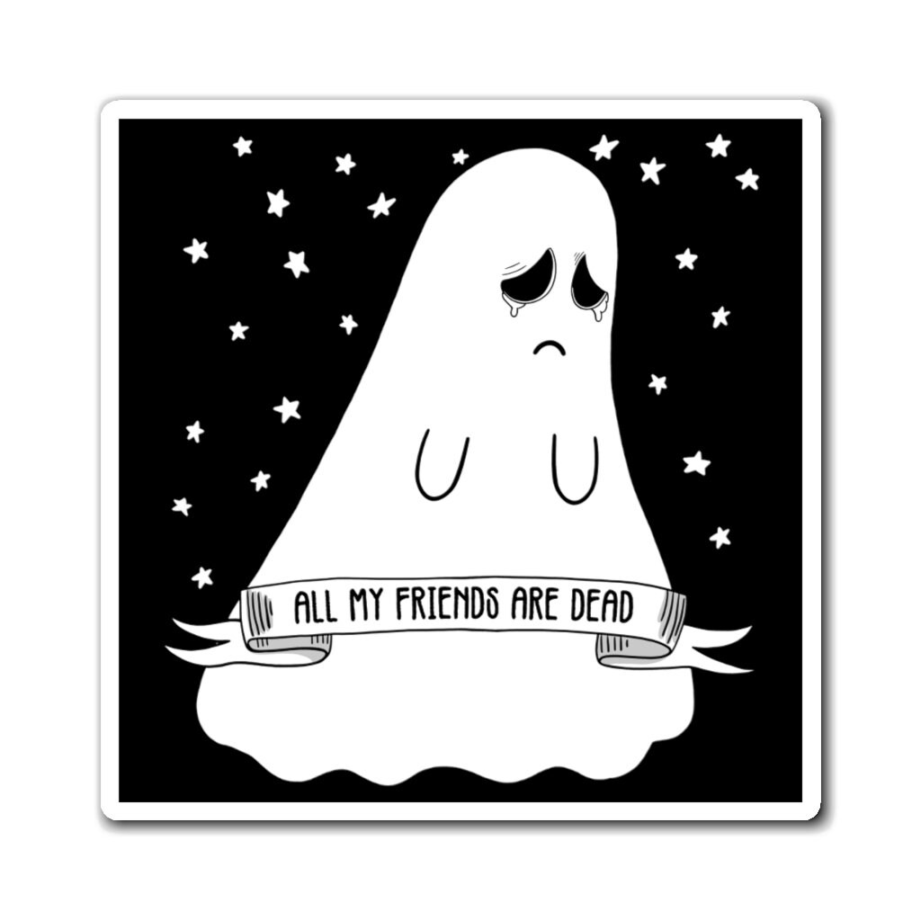 Kawaii Sad Ghost Magnet Fridge Car Magnet Refrigerator | Etsy