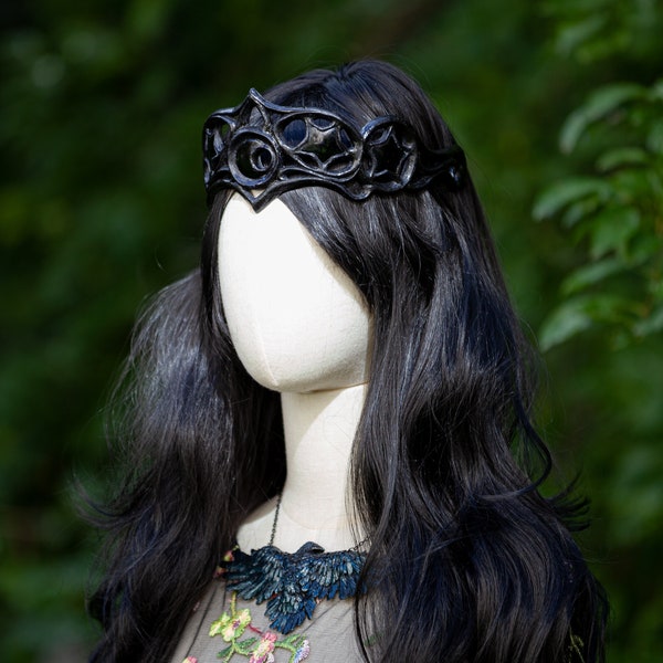 Black Obsidian Tiara - Etsy