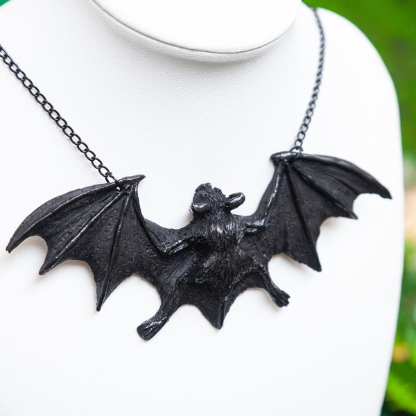 Bat Necklace - Etsy