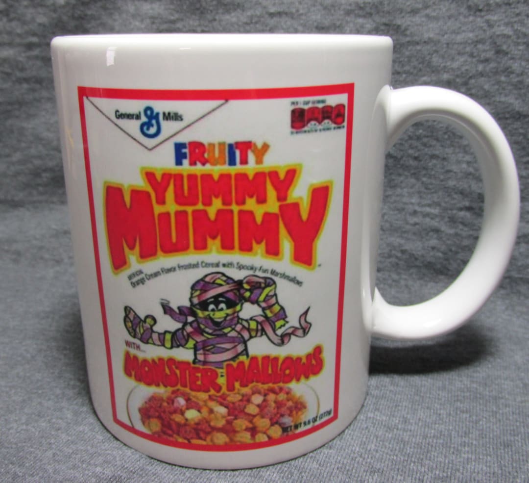 Yummy Mummy Cereal Box Classic Monster Cereal Box Image Shown on 11 Oz ...