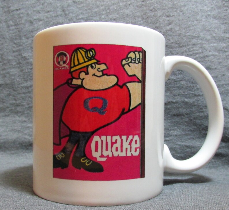 Quake Cereal Box 11 Oz. Coffee Cup Mug Classic 70's | Etsy