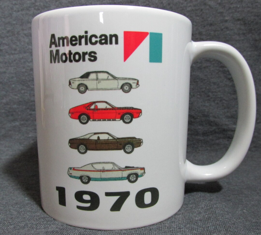 1970 AMC Model Line Coffee Cup, Mug Cool 70's AMC Classic New Sharp ...