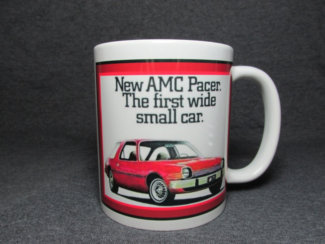 1975 Red AMC Pacer 11oz Coffee Mug Cup Sharp Vintage Ad - Etsy
