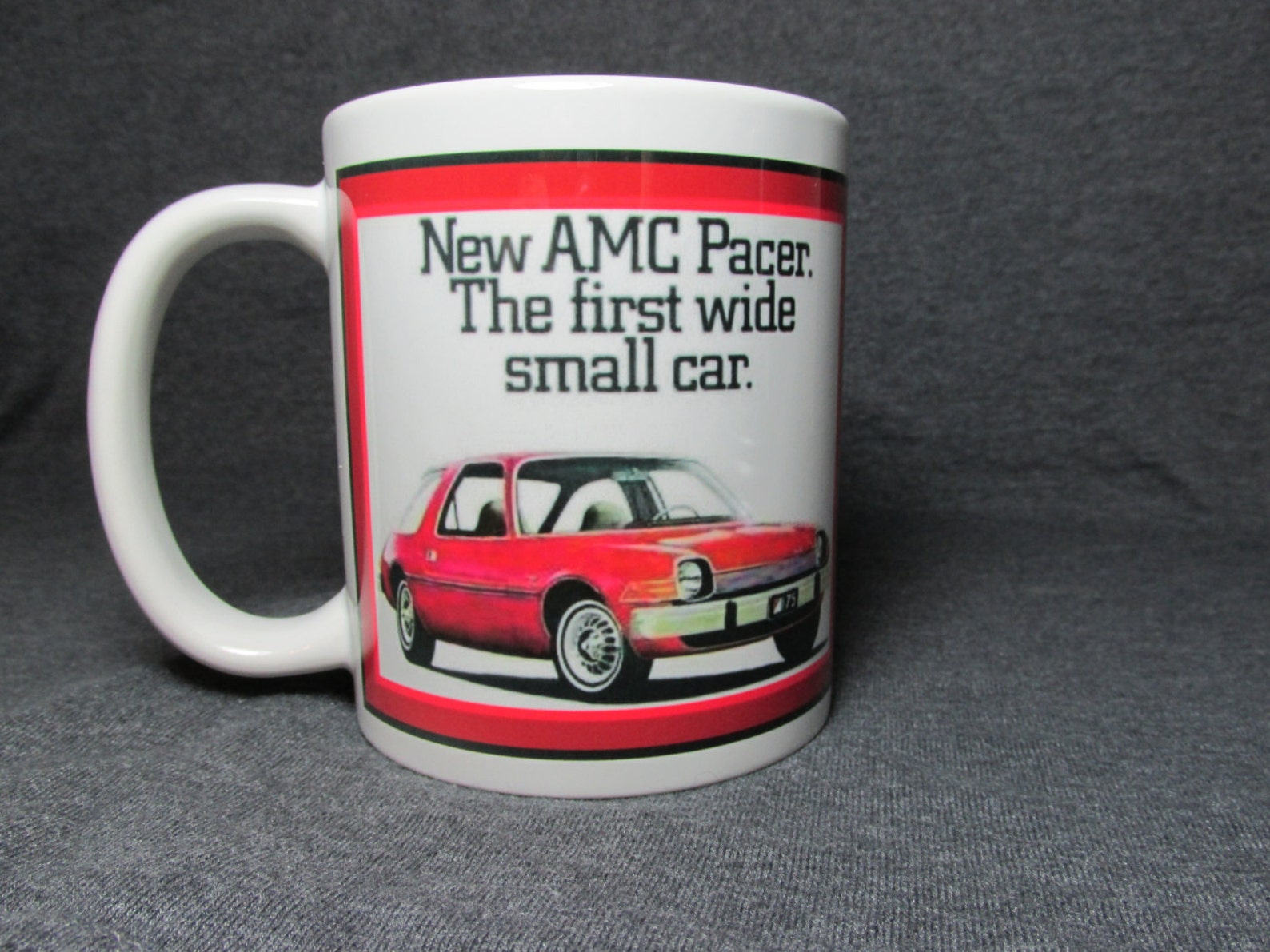 1975 Red AMC Pacer 11oz Coffee Mug Cup Sharp Vintage Ad - Etsy