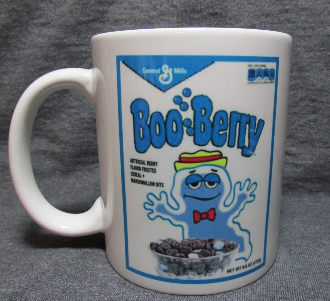 Boo Berry Cereal Box Vintage Image Shown on 11oz Coffee Mug | Etsy