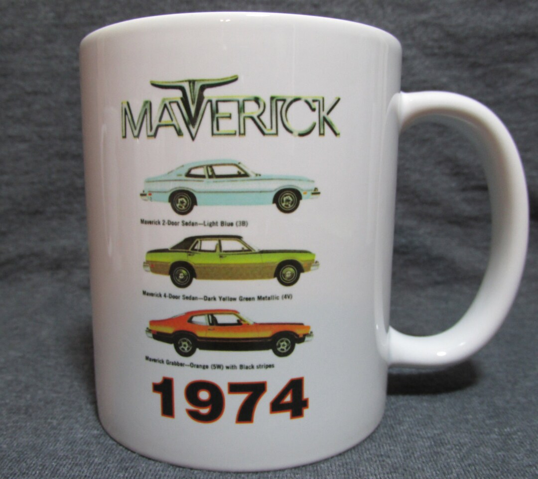 1974 Ford Maverick Line Coffee Cup Mug Cool 70's - Etsy