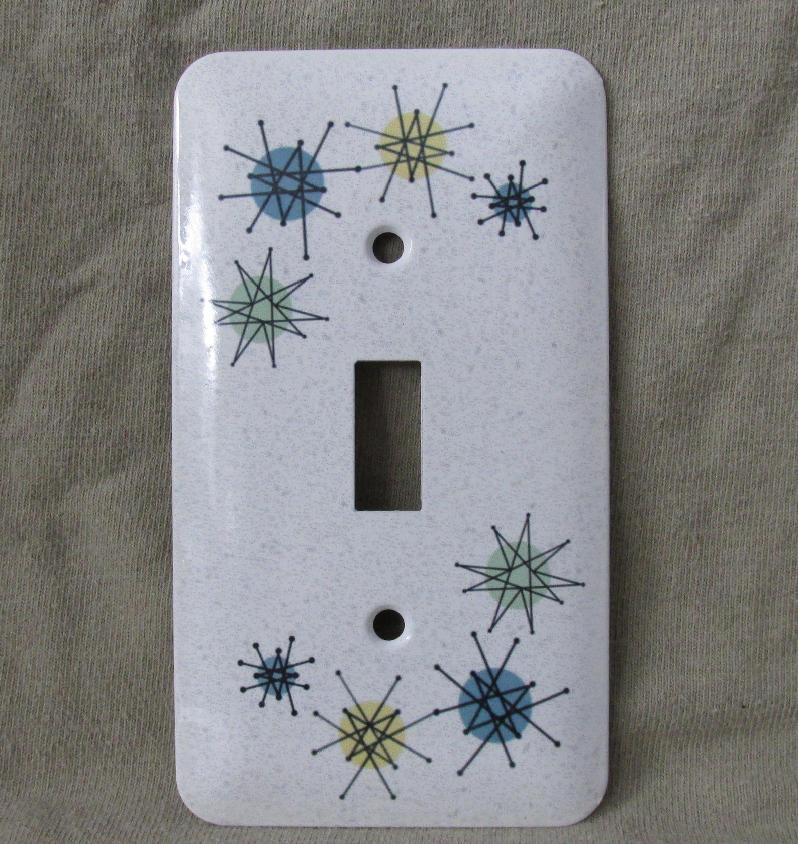 Atomic Starburst Slim Style Metal Light Switch Cover - Etsy