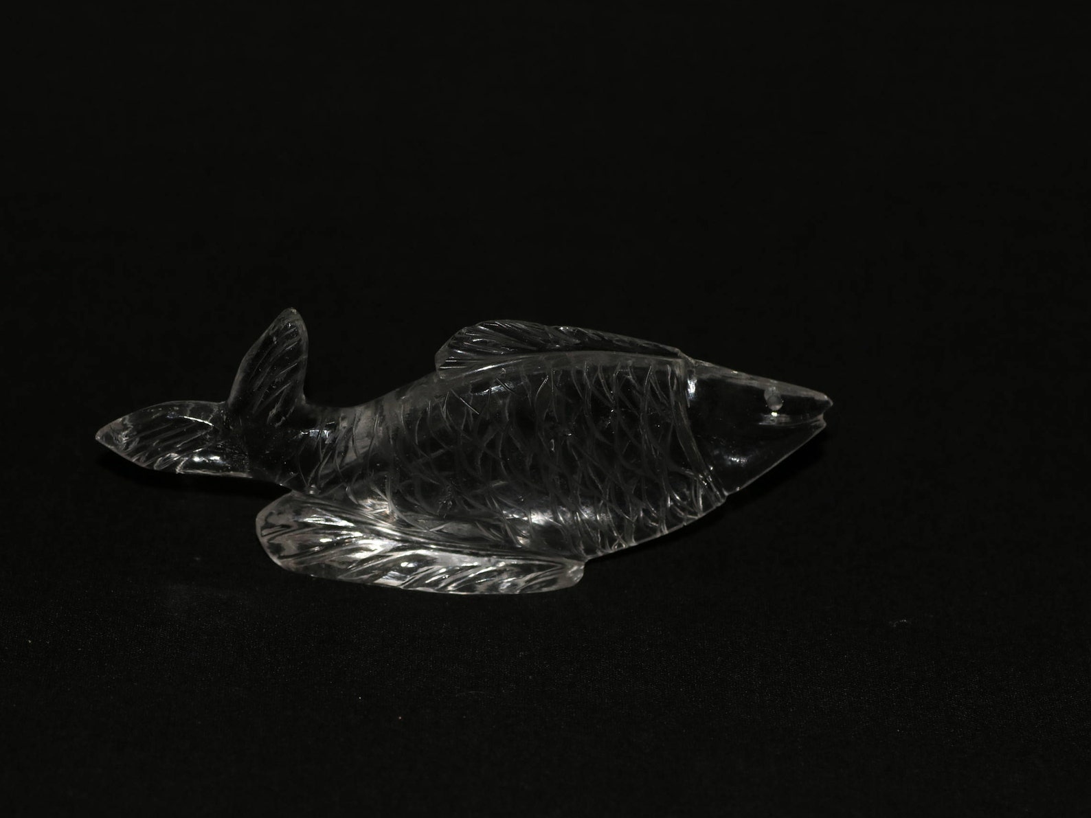 Crystal Fish Sculpturenatural Clear Ice Crystal Gem Stone - Etsy