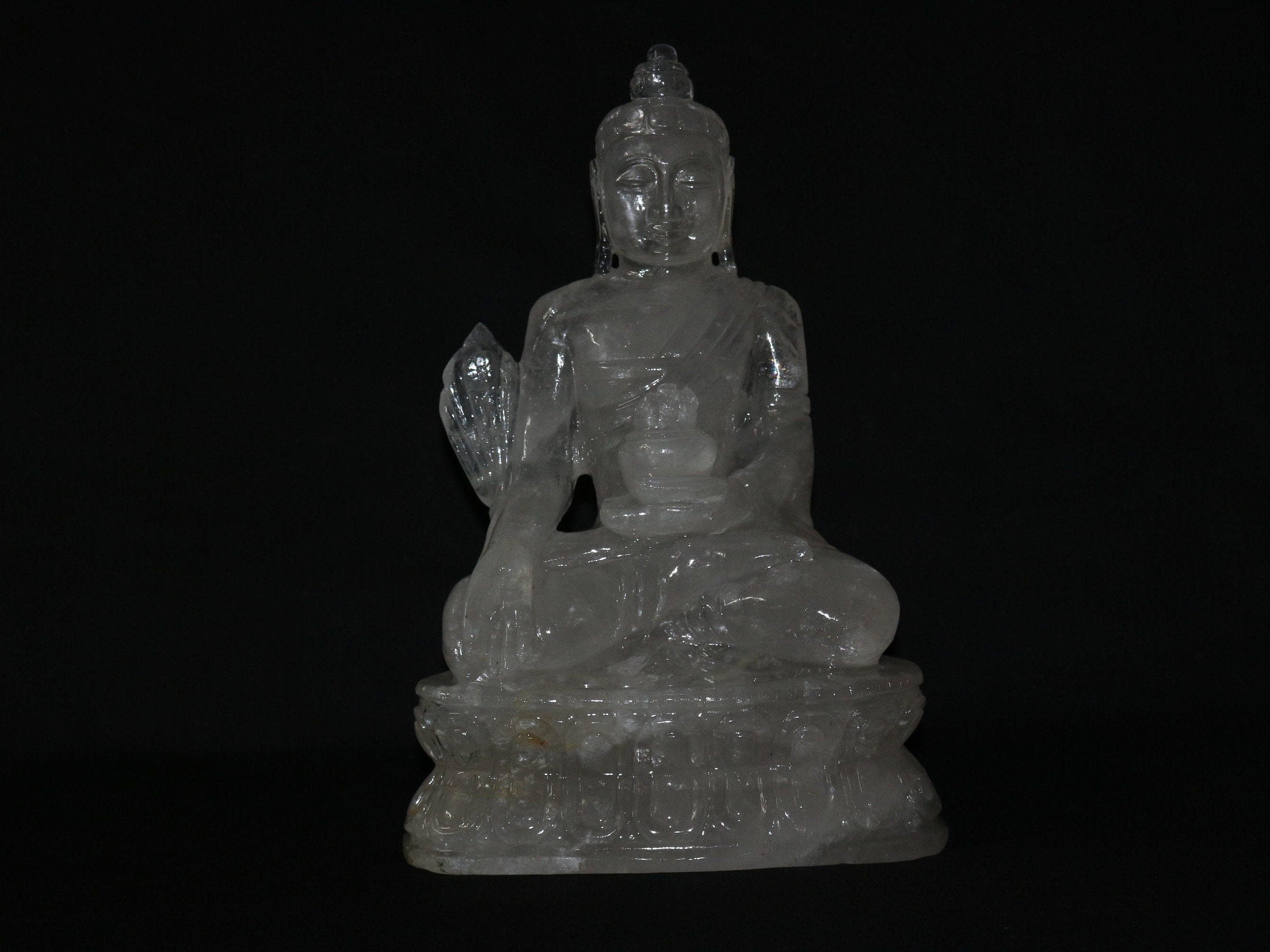 12.5 Big Crystal Buddha Natural Crystal Buddhist Hand | Etsy