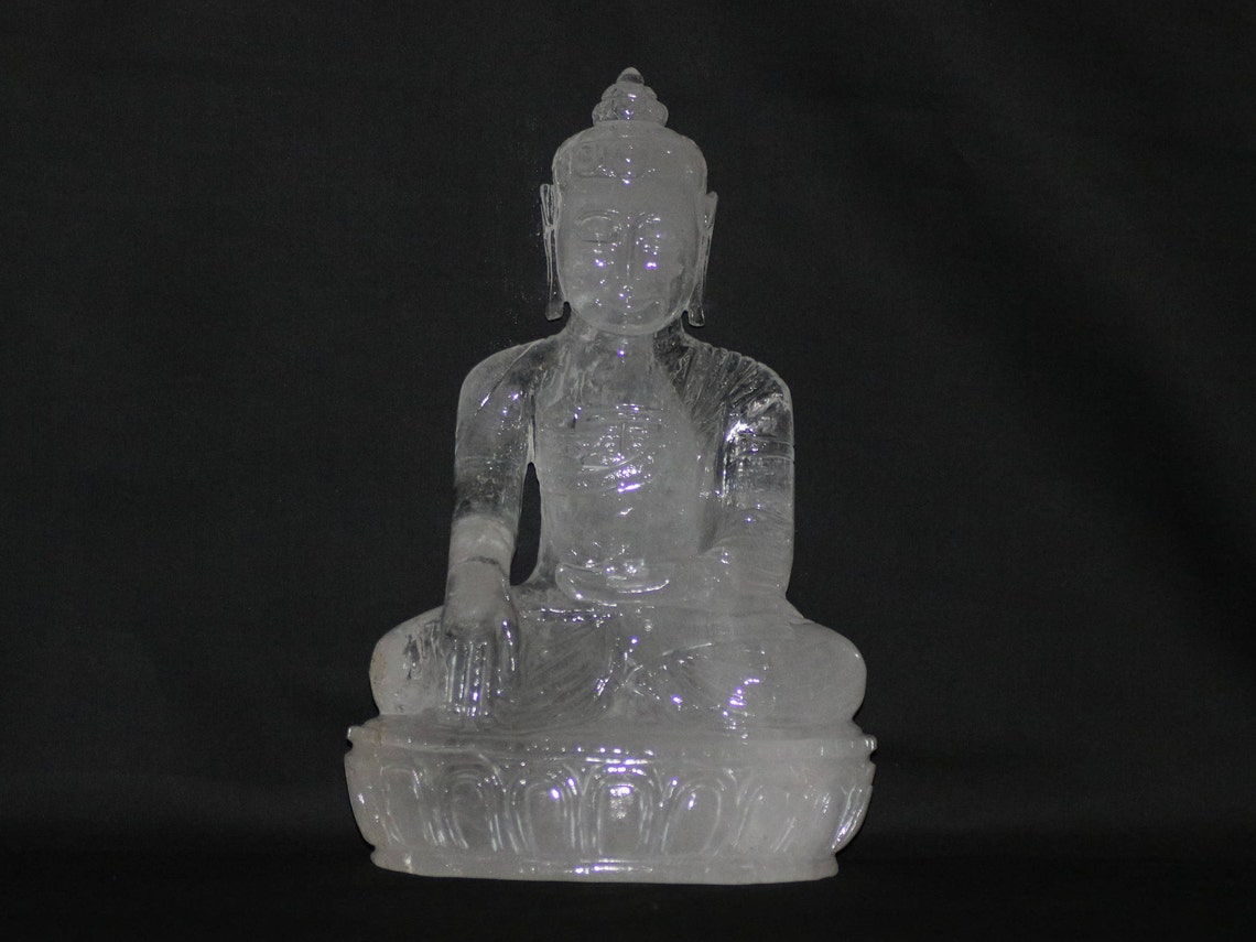 Crystal Buddhanatural Quartz Buddha Figurinetibetan Healing - Etsy