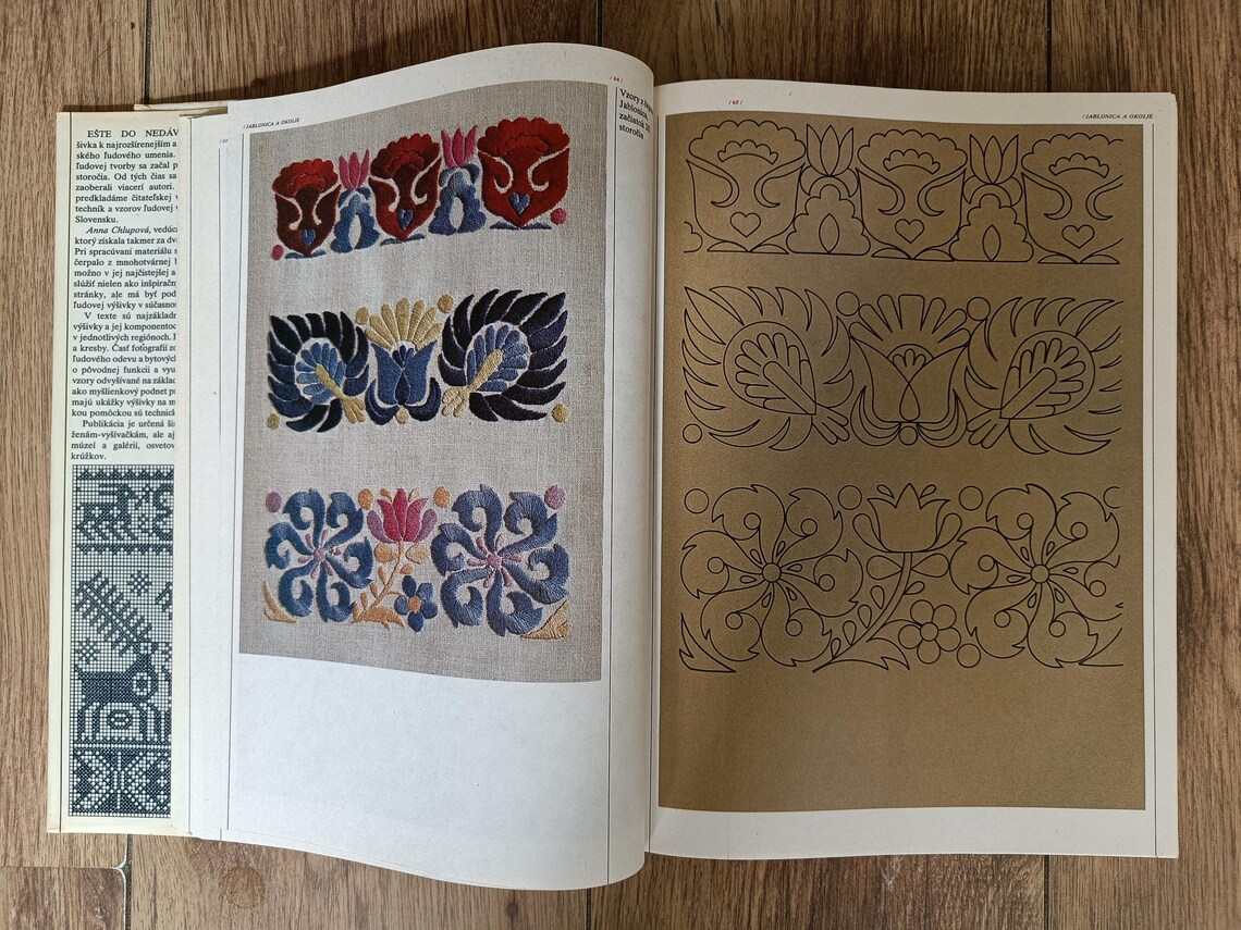 Slovak Folk Embroidery - History Patterns Design - Regional Folk ...