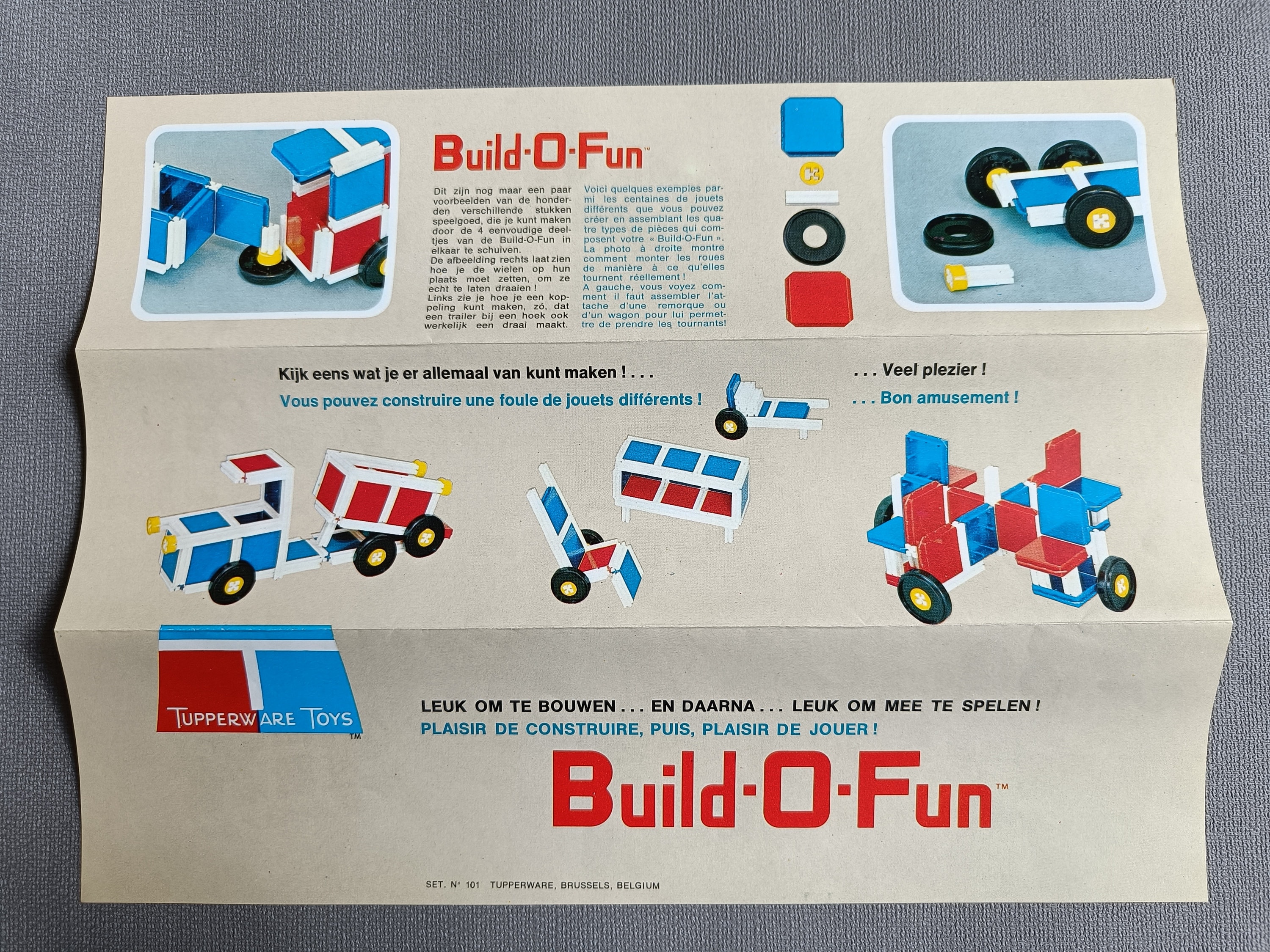 Vintage Build-o-fun Block Set in Original Box - Set Nr 101 - Made in ...
