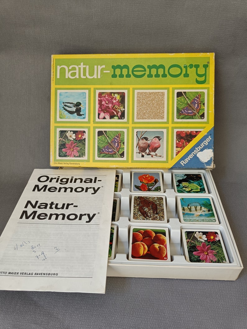 Retro Nature Memory Game Complete Ravensburger Nature Memory Game Cards ...