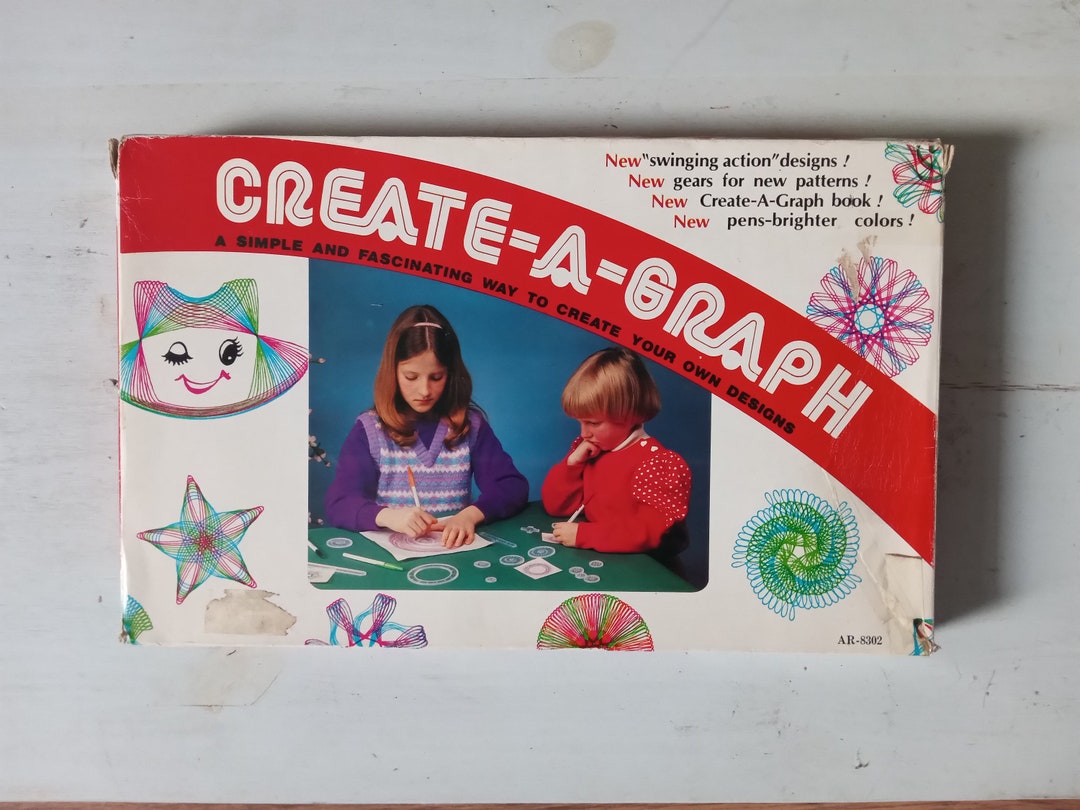 Create-a-graph ,vintage Art Supplies, Drawing Toys for Kids, for ...