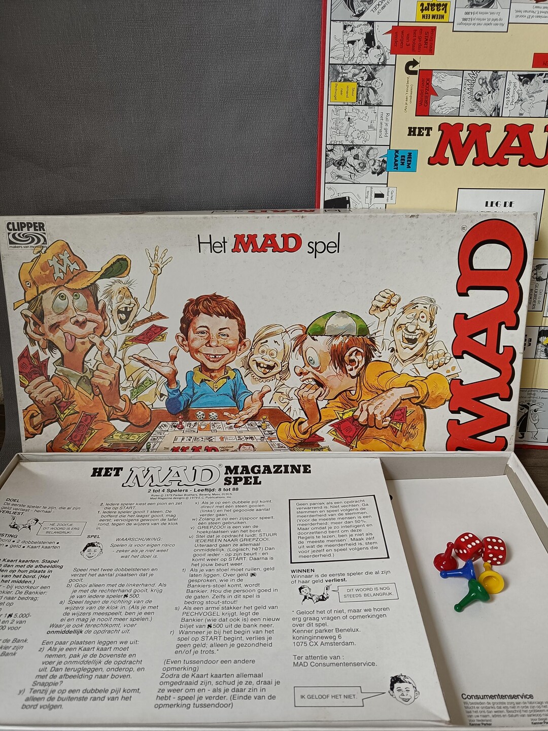 The Mad Magazine Game - Retro Vintage Boardgame -1982 MAD Board Game ...