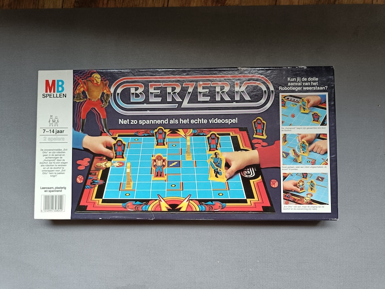 Vintage 1980 BERZERK Game Based on Video Game, Atari Video Game ...