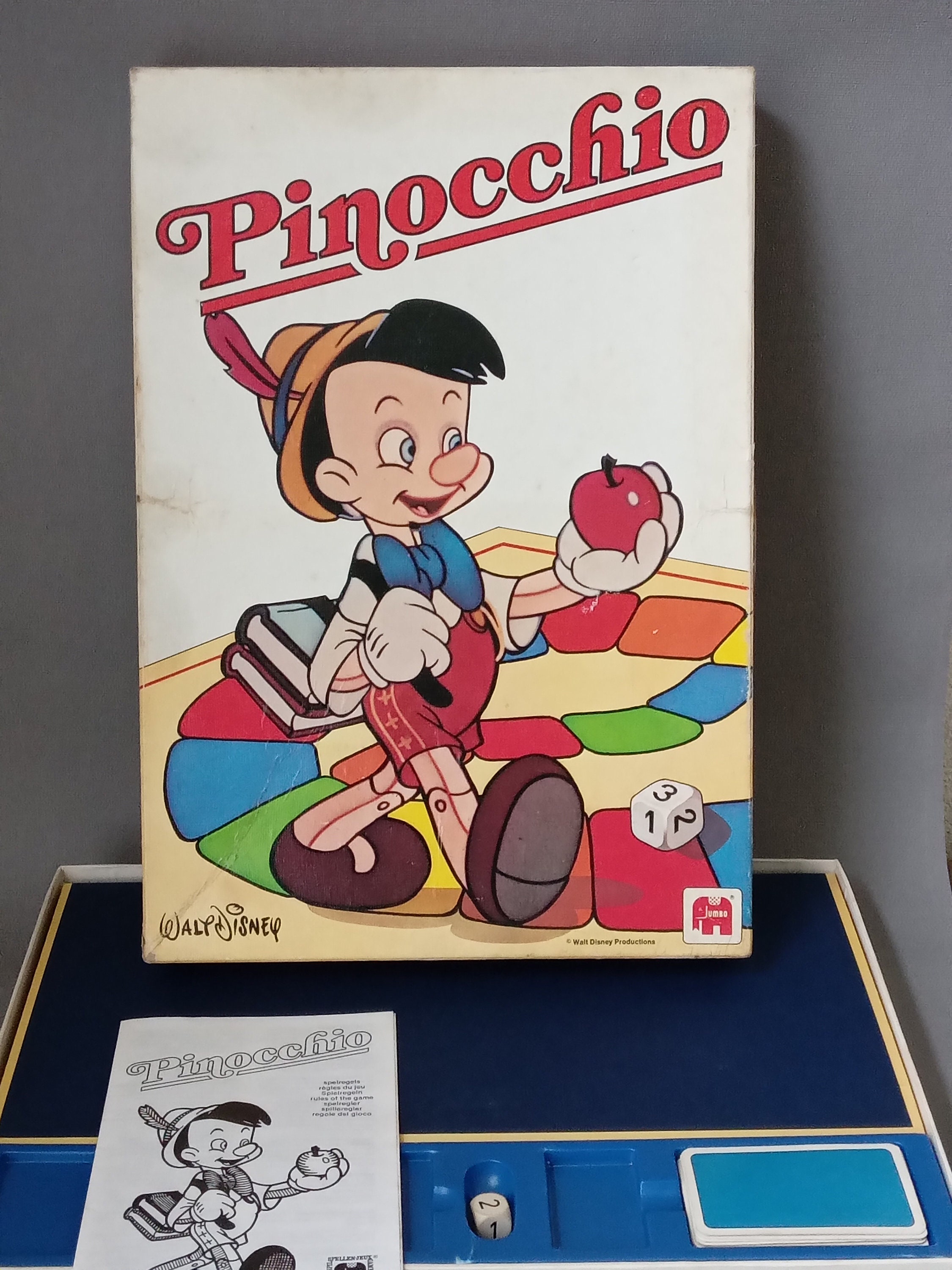 Walt Disney Pinocchio Boardgame Jumbo Vintage Pinoccchio - Etsy