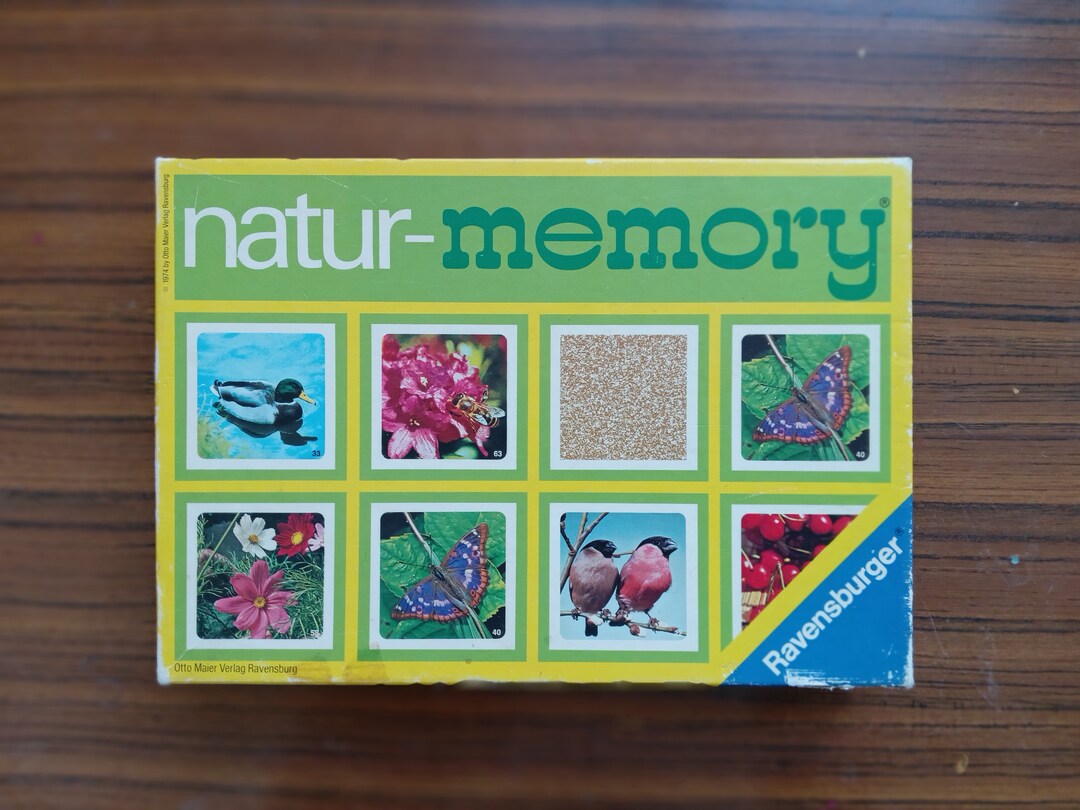 Vintage Ravensburger Nature Memory Game, Nature Memory, Junior Memory ...