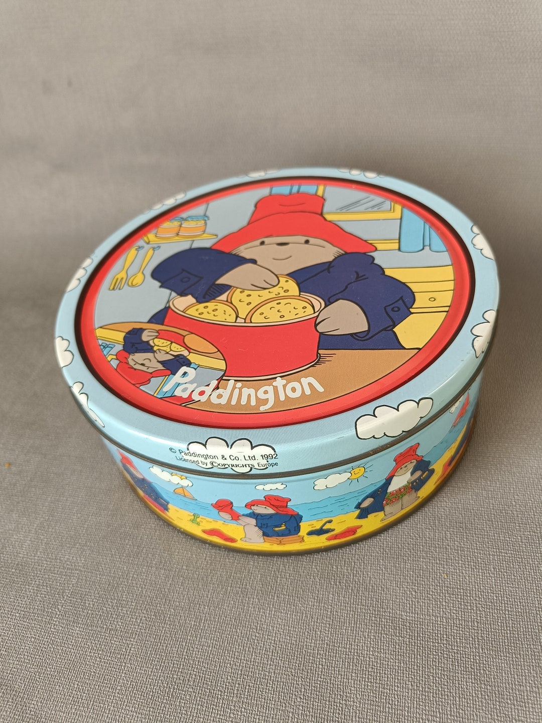 Paddington Bear Collectible Cookie Tin , 90s Paddington Items,nursery ...