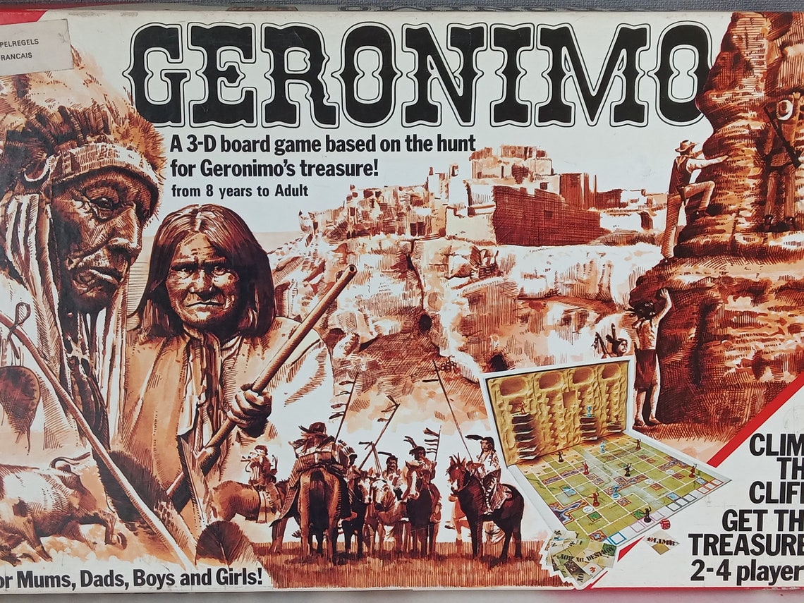 Geronimo Boardgame , Complete Game, Vintage Complete Rare Boardgame ...