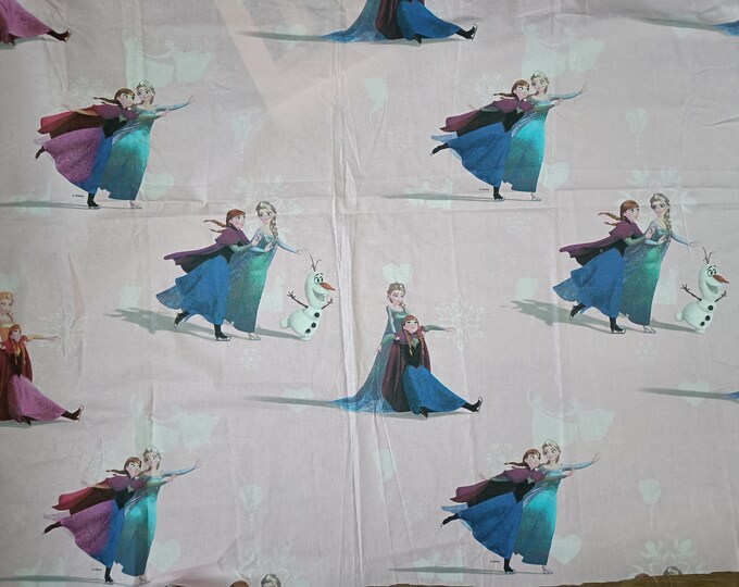 Frozen Disney Princess Fabric Elsa and Anna Anime Fabric Pure Cotton ...