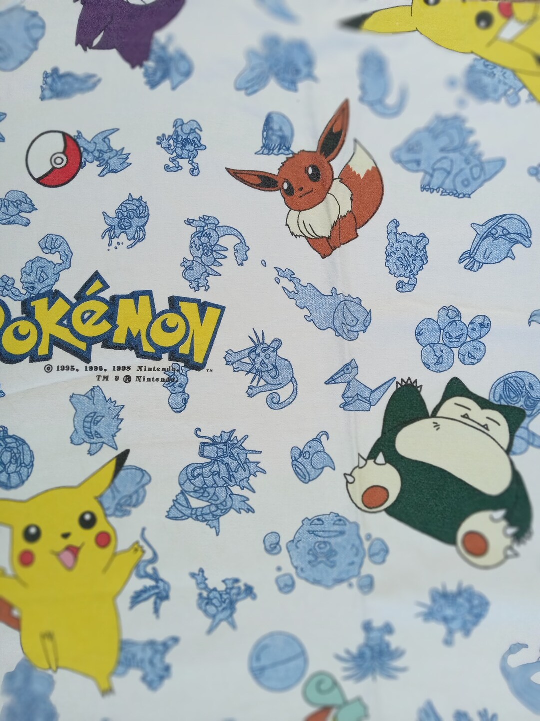 Retro Pokemon Fabric Pikachu Fabric Poket Monster Fabric Cartoon Fabric ...