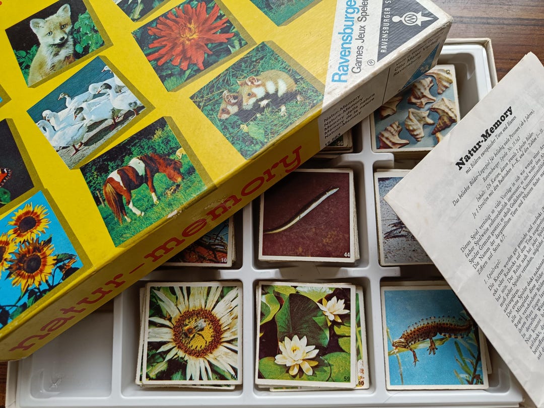 Retro Nature Memory Game | Complete Ravensburger Nature Memory Game ...