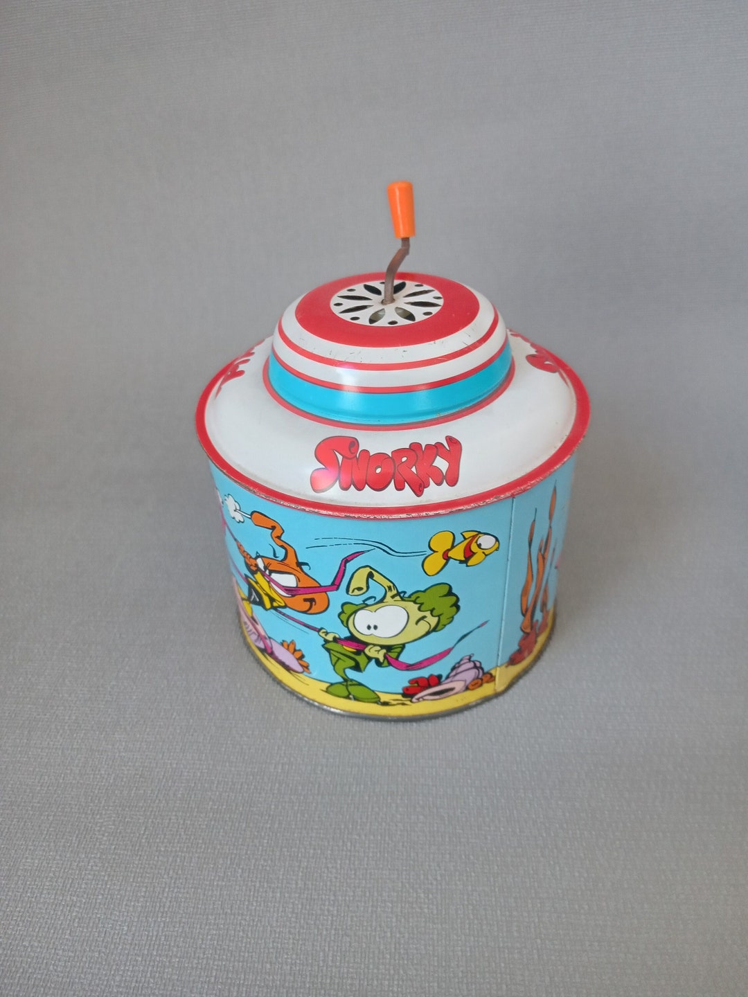 Snorky Wind up Drum / Wind up Toy Snorks / 1985 Sepp ...